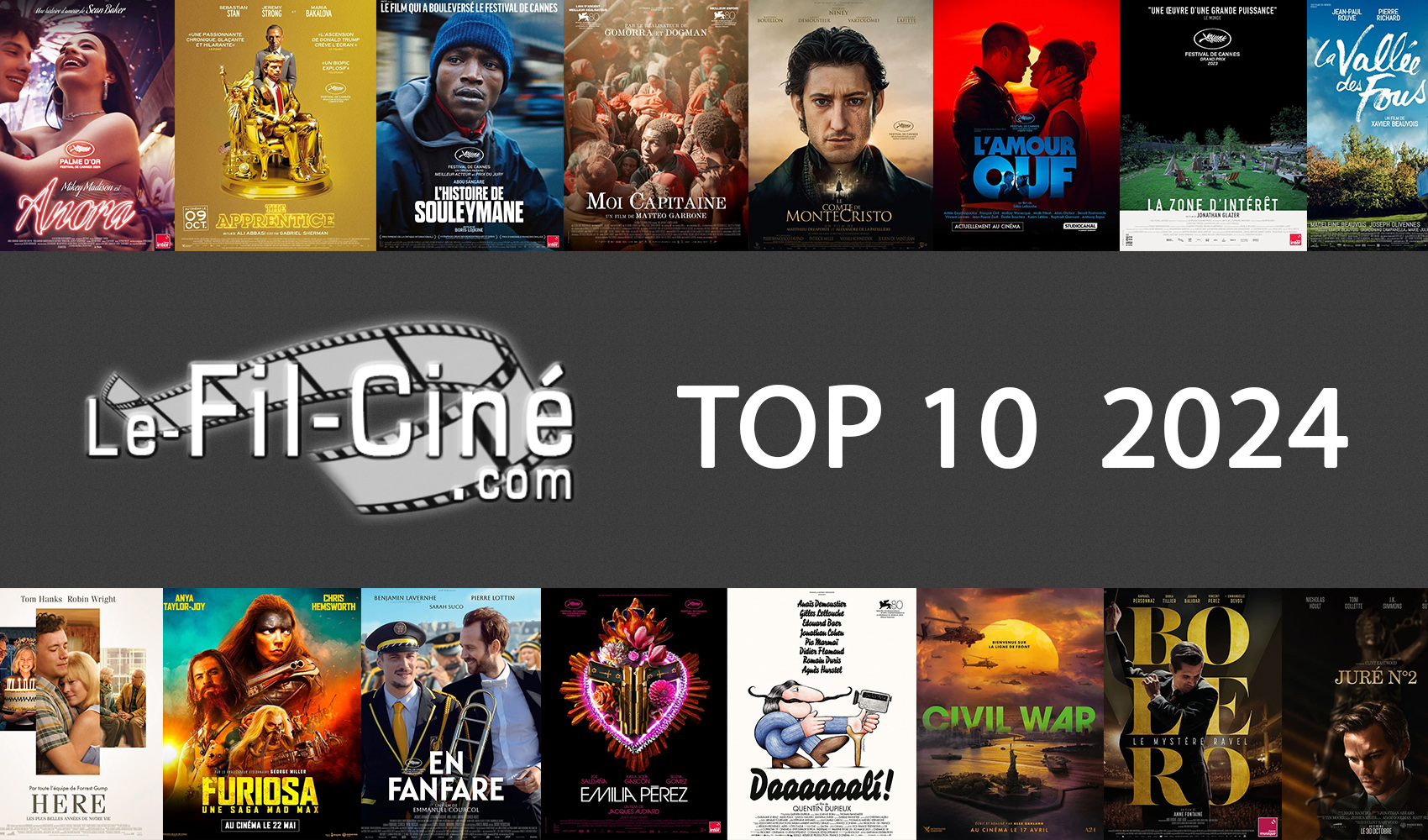 Top 10 - 2024 - Le Fil Ciné
